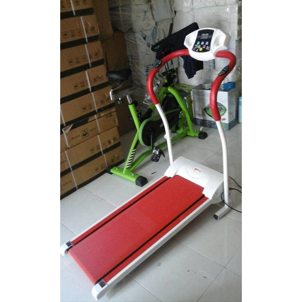 Jual ALAT FITNESS LARI DI TEMPAT TREADMILL ELEKTRIK 1 FUNGSI PALING ...
