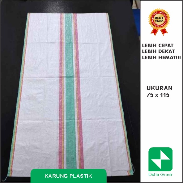 Jual Karung Plastik Ukuran 75x115 Setara 100Kg Delta Grosir Karung ...