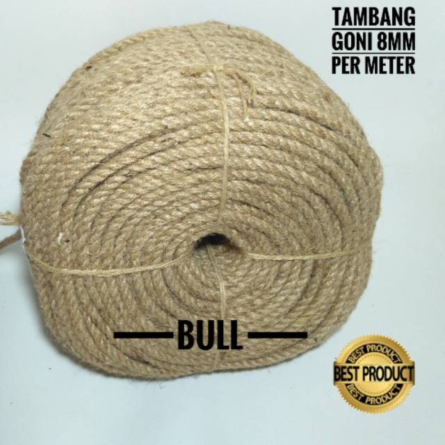 Jual Tali Tambang Goni 8 mm Tampar Goni meteran | Shopee Indonesia