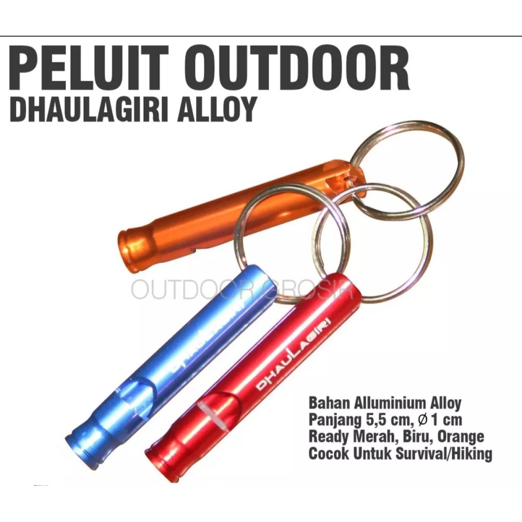 Jual Peluit Dhaulagiri Aluminium Alloy - Whistle Survivor - Pluit ...