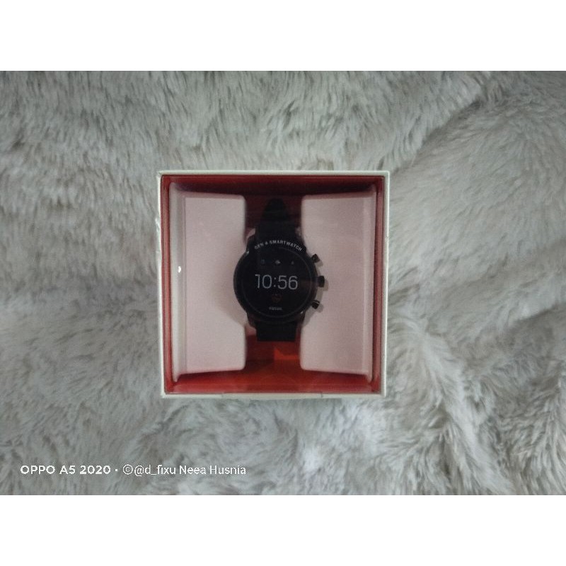 Jual Fossil Smartwatch Gen 4 Q Explorist HR Black Silicon FTW4018 ...