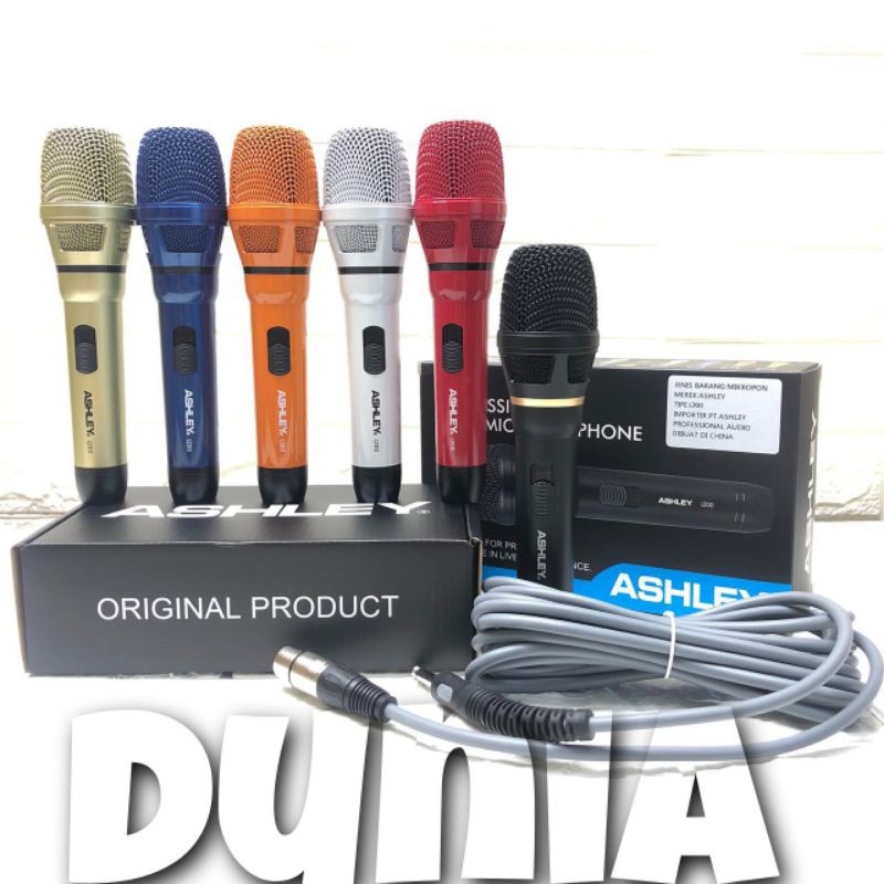 Jual Microphone Mic Kabel Ashley i200 Original microvoice | Shopee ...