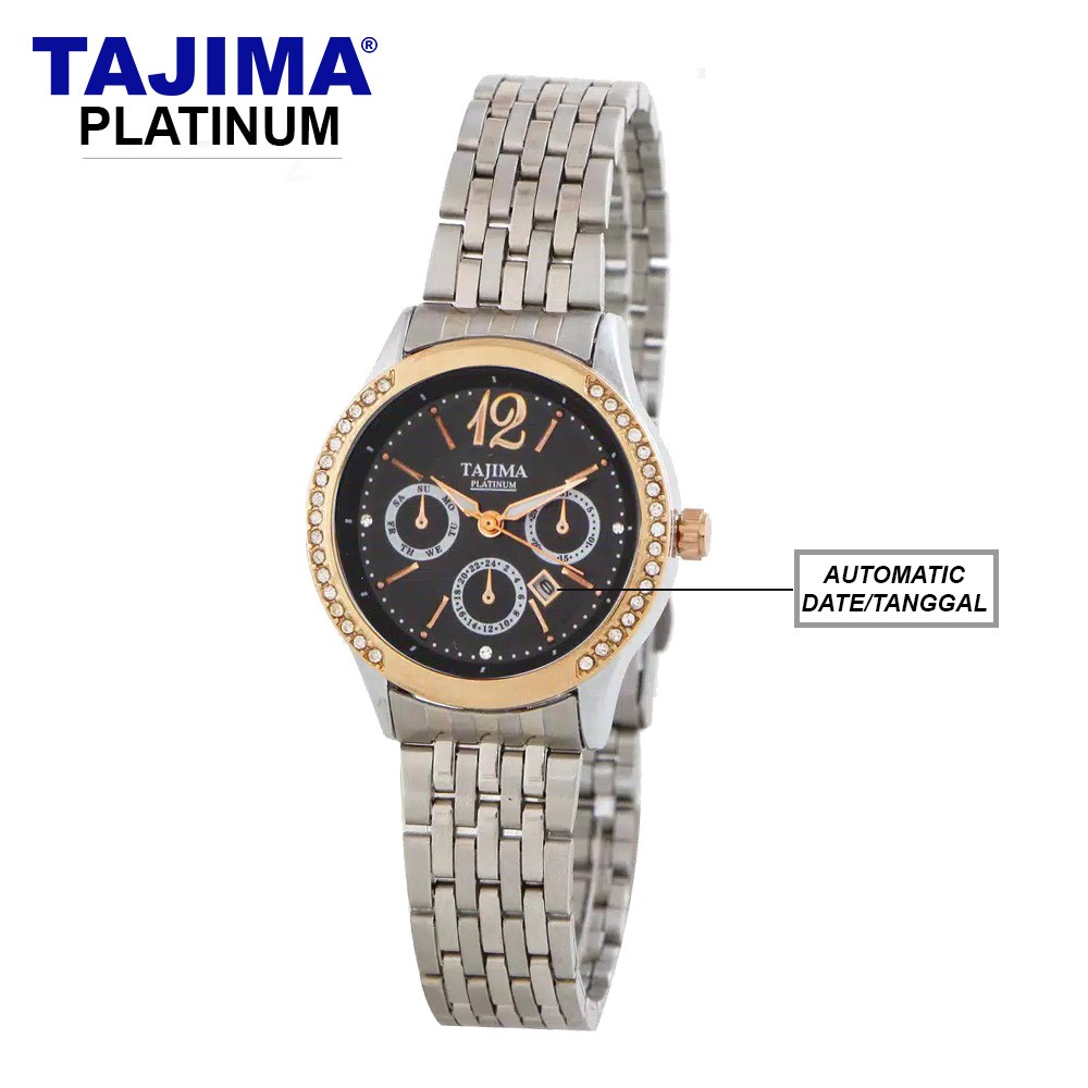 Jual TAJIMA Jam Tangan Platinum Wanita 3817 Rose Original Garansi 1 ...