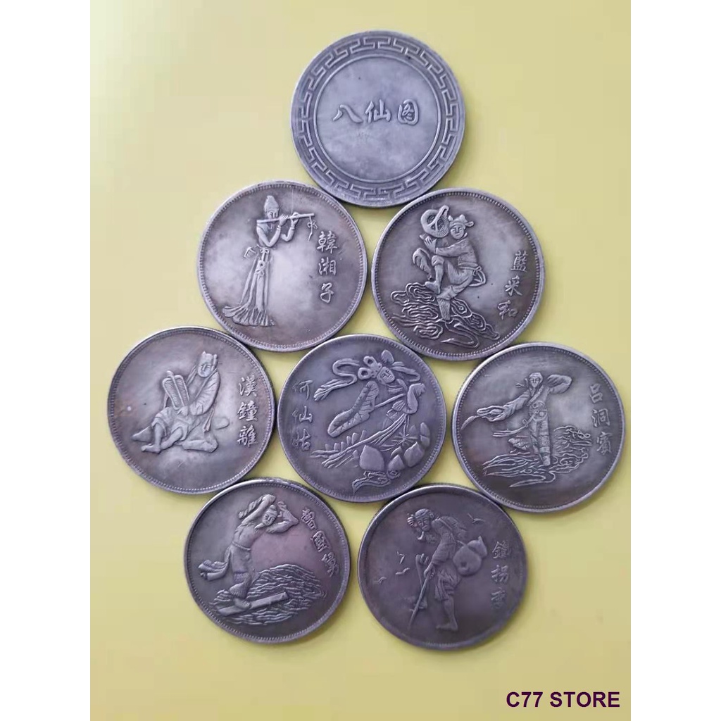 Jual Koleksi Antik Delapan Dewa Menyeberangi Laut Koin Peringatan Inti ...