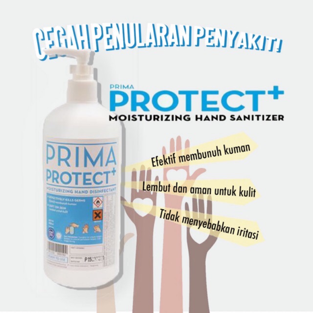 Jual PRIMA PROTECT+ antiseptic/hand sanitizer (500ml) | Shopee Indonesia