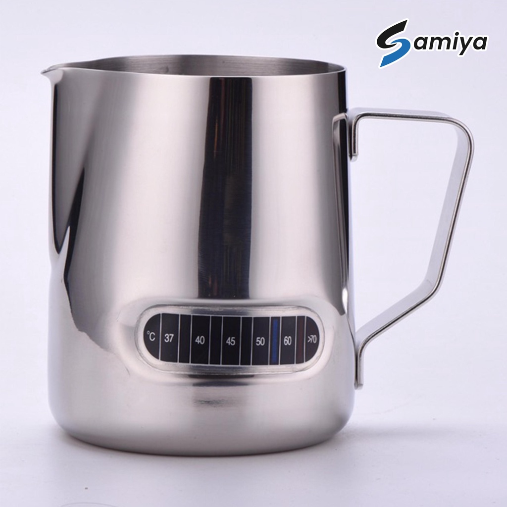 Jual Milk jug thermometer 600ml / milk jug stainless / pitcher susu ...