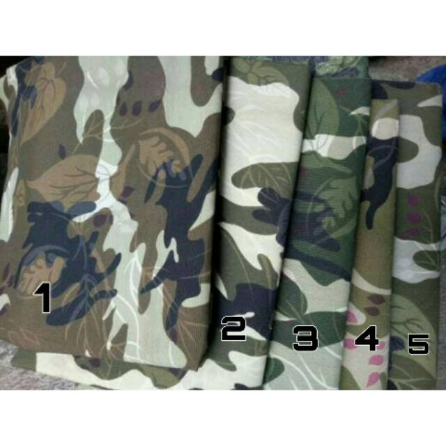 Jual BAHAN KAIN MOTIF LORENG DAUN / BAHAN KAIN METERAN (YARD) / KAIN ...