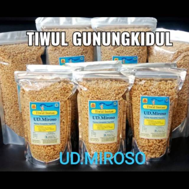 Jual 500gr tiwul instan nasi thiwul pulen asli gunungkidul UD.Miroso GK ...