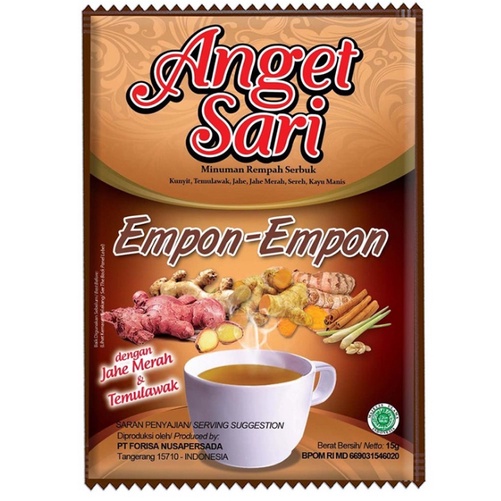 Jual ANGET SARI 28 GRAM WEDANG JAHE SUSU JERUK NIPIS 30 GR 27.5 SACHET ...