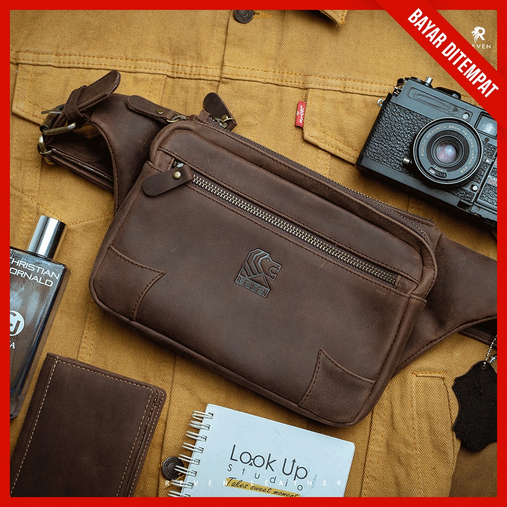 Jual Tas Selempang Pria Kulit Asli Original Untuk Kerja Kantor Sling ...