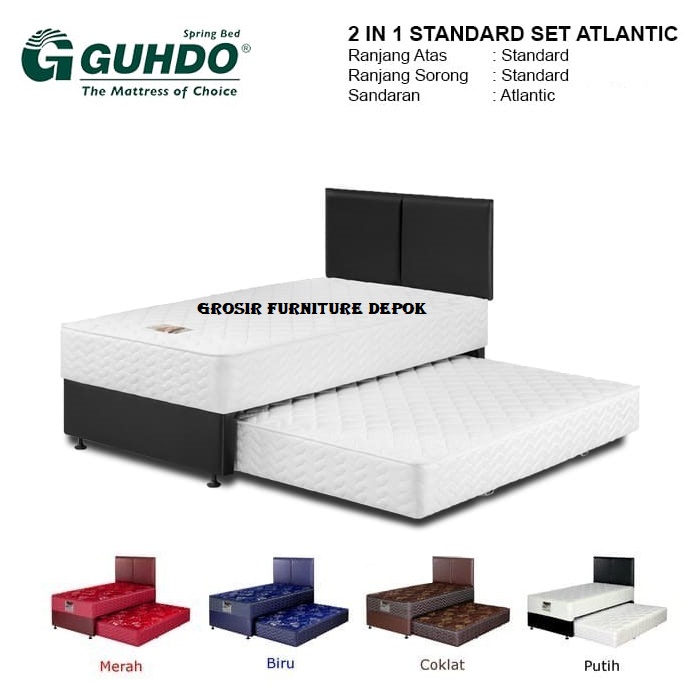 Jual Promo Springbed Full Set Guhdo 2in1 New Prima Standard HB Atlantic | Shopee Indonesia