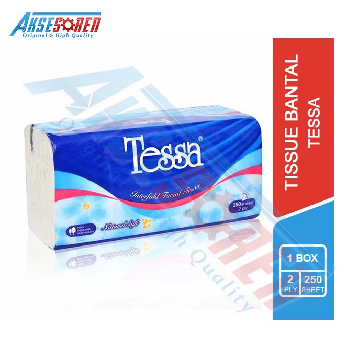 Jual TISSU NATURAL SOFT TESSA 2 PLY [250 SHEET] / TISU BANTAL 250 ...
