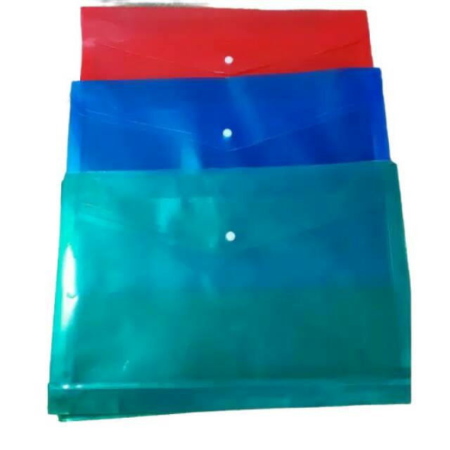 Jual Map Plastik Kancing / Map Kancing Folio / Map Dokumen Folio / Map ...