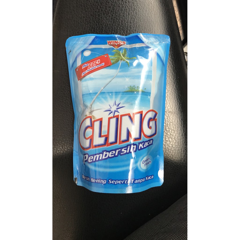 Jual Cling Refill 425 ml 425 ml Pembersih Kaca Biru Ocean Fresh Dus ...
