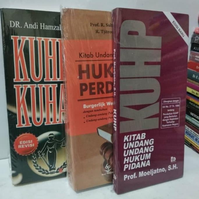 Jual BUKU PAKET UNDANG UNDANG KUHP&KUHAP , BW PERDATA DAN KUHP MOELJATNO TERPERCAYA | Shopee ...