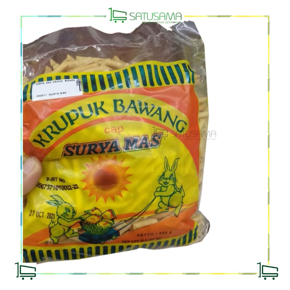 Jual Surya Mas Kerupuk Bawang 400gr / satusama | Shopee Indonesia