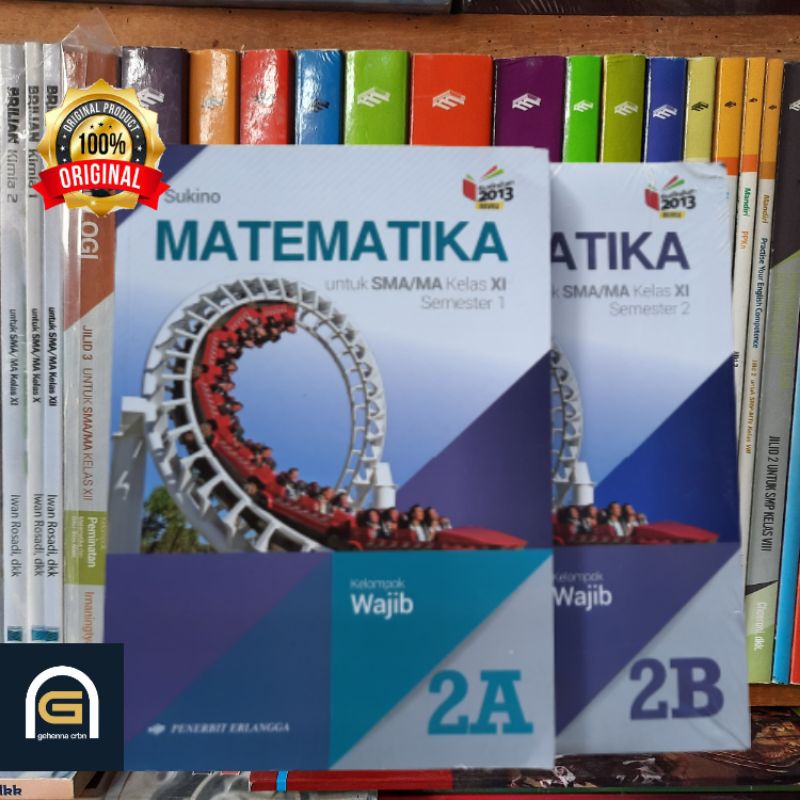 Jual Buku Matematika Jilid 2A & 2B Untuk SMA/MA Kelas 11 (Kelas 2 SMA) Semester 1 & 2 Kelompok ...