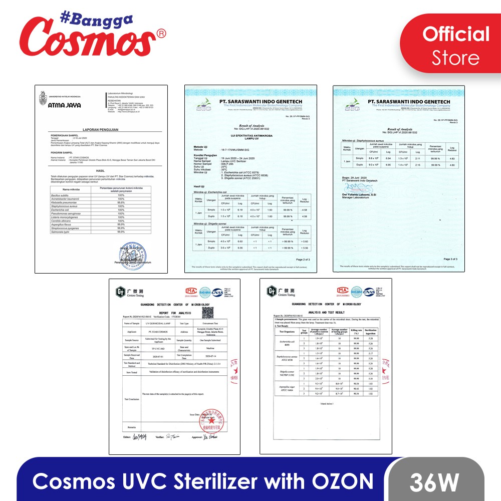 Jual Cosmos Double Action Sterilizer UVC Light Metalic Gun ...