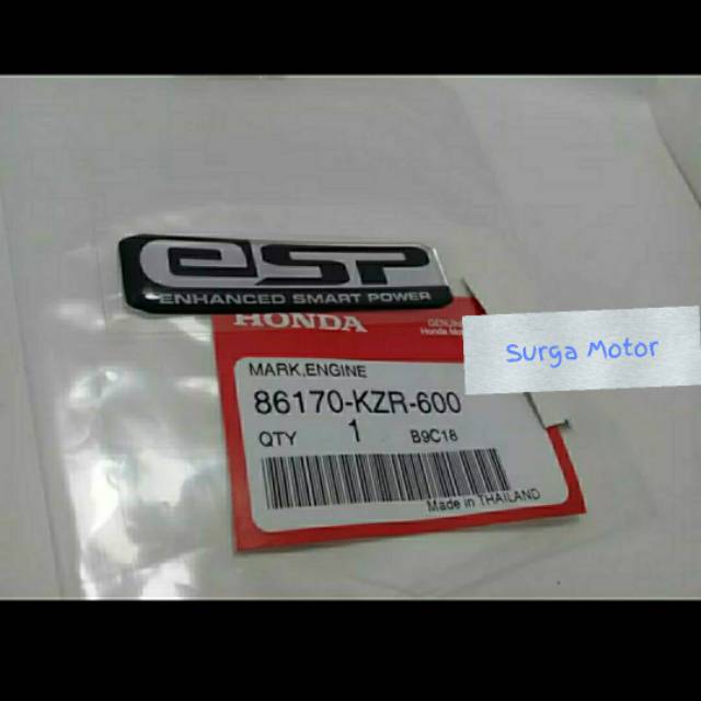 Jual Mark Engine ESP emblem sticker stiker logo cover filter ASLI ORI ...