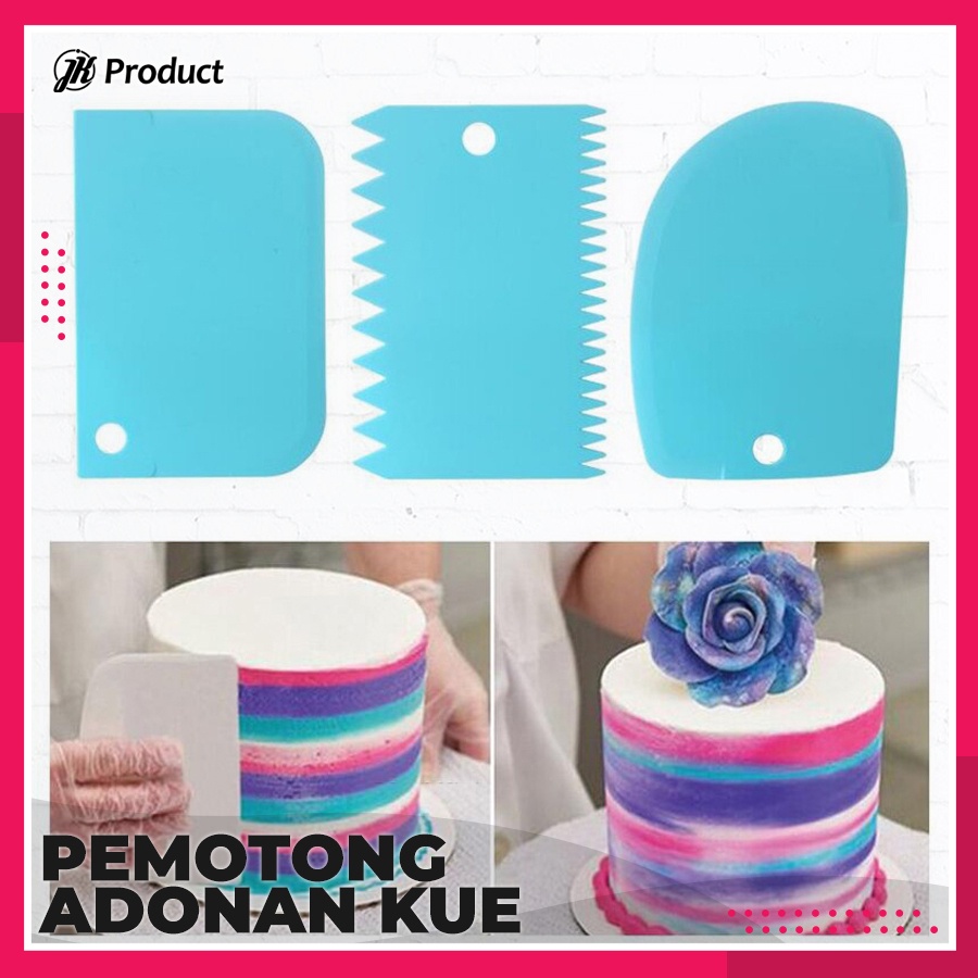 Jual Alat Potong Adonan Dekorasi Cream Roti Cake Kue Tart Pisau ...
