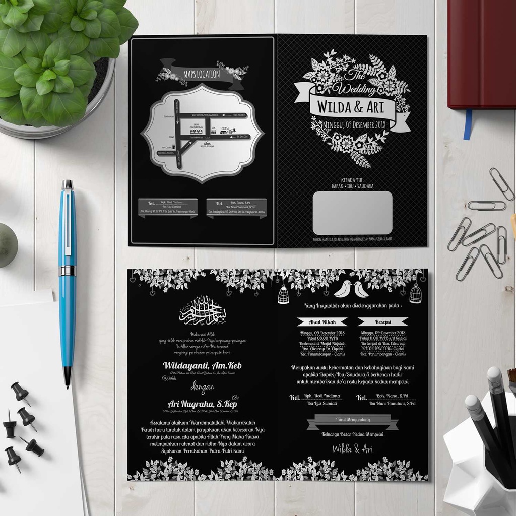 Jual Undangan Pernikahan Custom Model Terbaru Kekinian Unik Murah dan ...