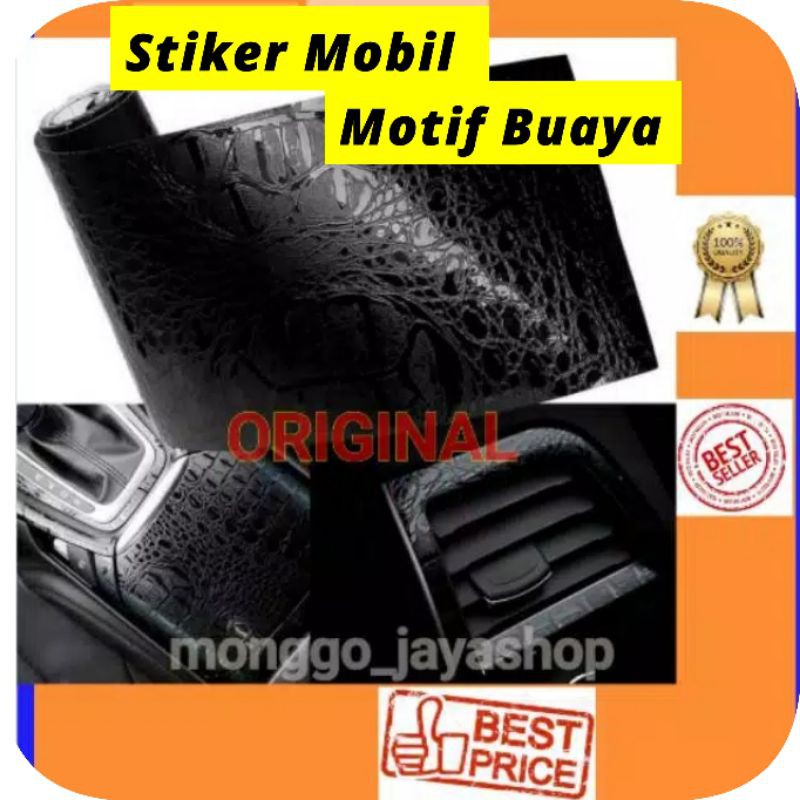 Jual Stiker Mobil Vinly Motif Kulit Buaya Sticker Interior Premium ...
