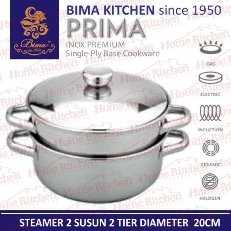 Jual Panci Bima Steamer 20cm 24cm Panci Kukus Tim 2 Tingkat Susun ...
