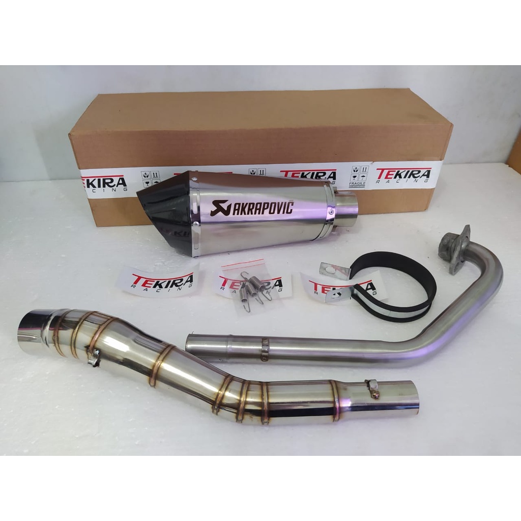 Jual Knalpot Racing Akrapovic Short New Megapro Primus Mono Monoshock ...