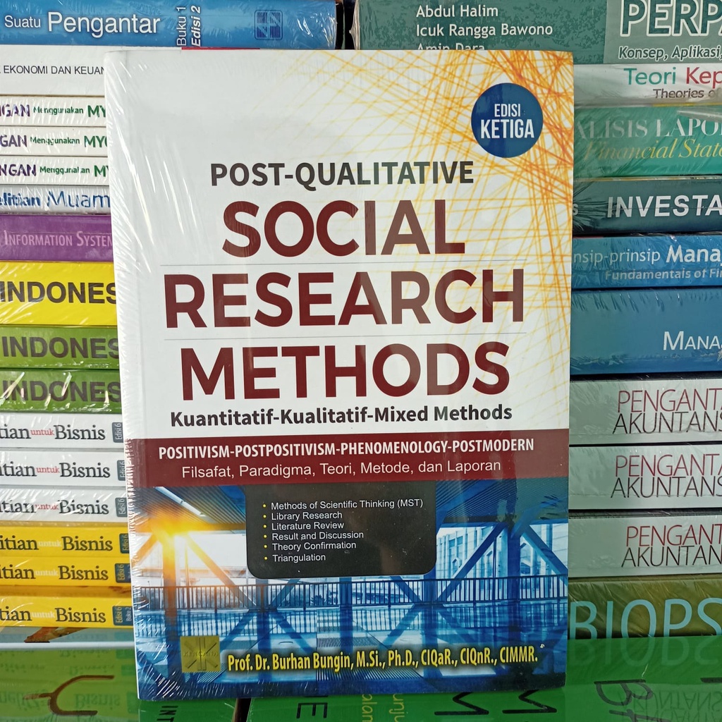 Jual Buku POST-QUALITATIVE SOCIAL RESEARCH METHODS: Kuantitatif ...