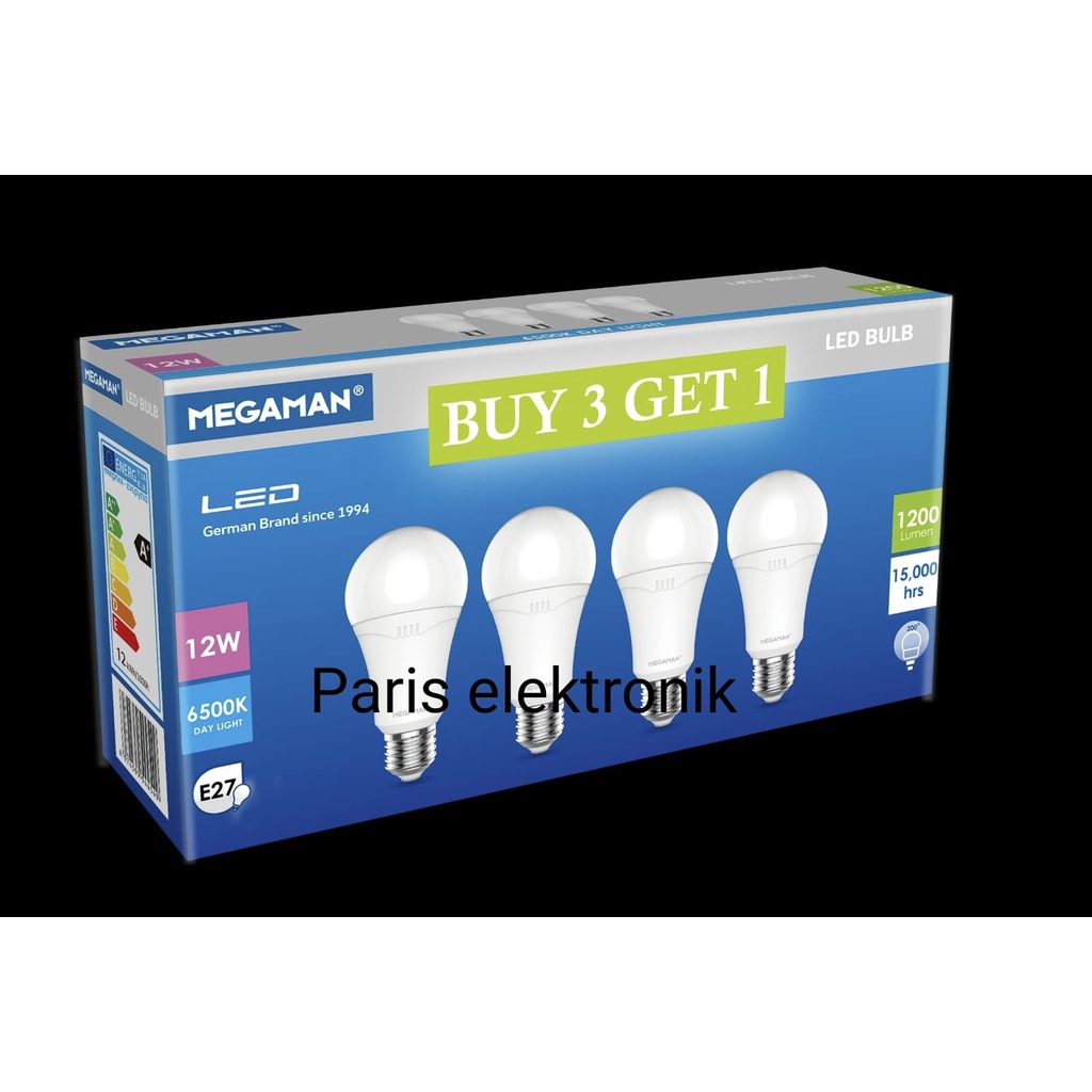 Jual MEGAMAN (4 PC) LAMPU LED PAKET / LAMPU LED MEGAMAN 12 WATT 7 WATT ...