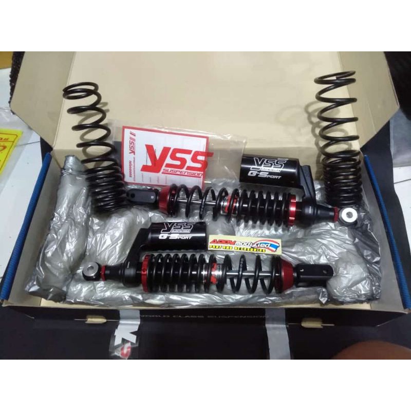 Jual Shock yss G sport PCX 160 dobel spring black series 365mm Thailand ...
