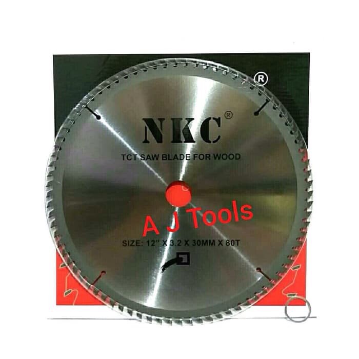 Jual MATA GERGAJI KAYU NKC / CIRCULAR SAW 12" inch x 80T merk NKC ...