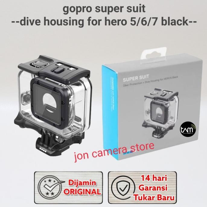 Jual Gopro super suit hero 5/6/7 black waterproof dive housing ...