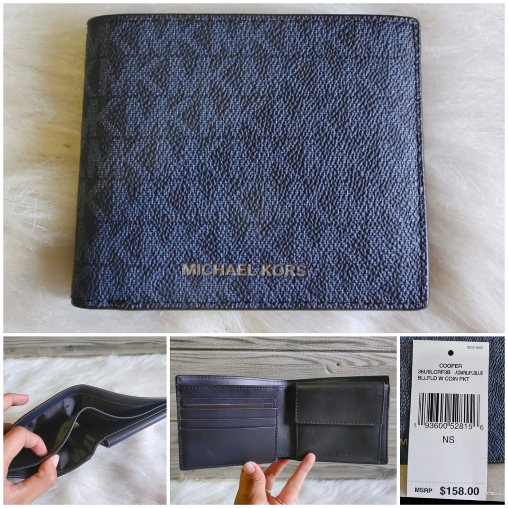 Jual Dompet Pria Michael Kors MK Man Wallet Copper Bifold Signature ...