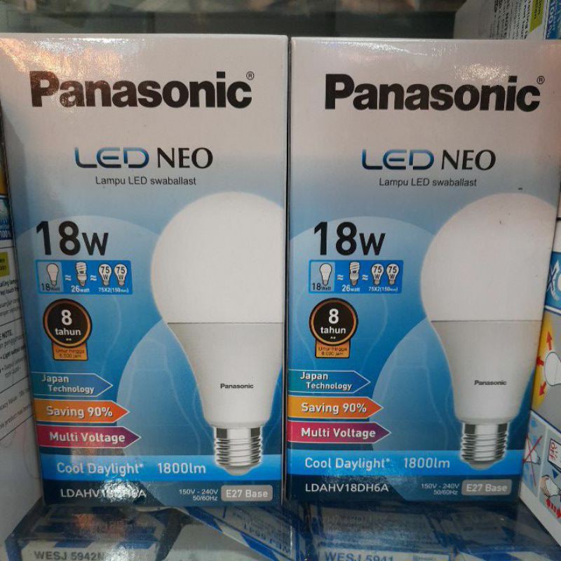 Jual Lampu Led Neo Panasonic 18 watt putih | Shopee Indonesia