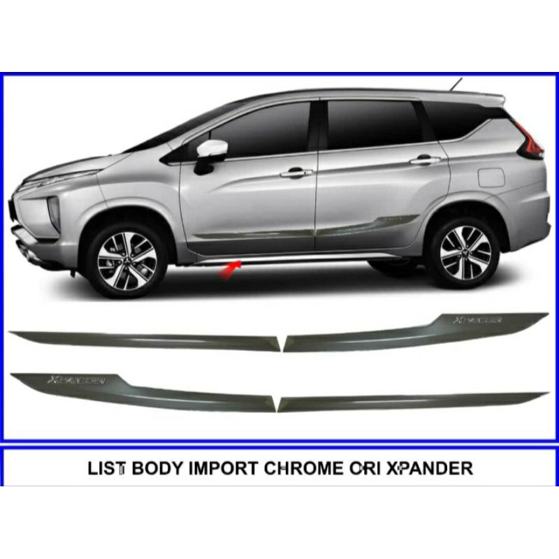 Jual LIST BODY ORI XPANDER CHROME | Shopee Indonesia