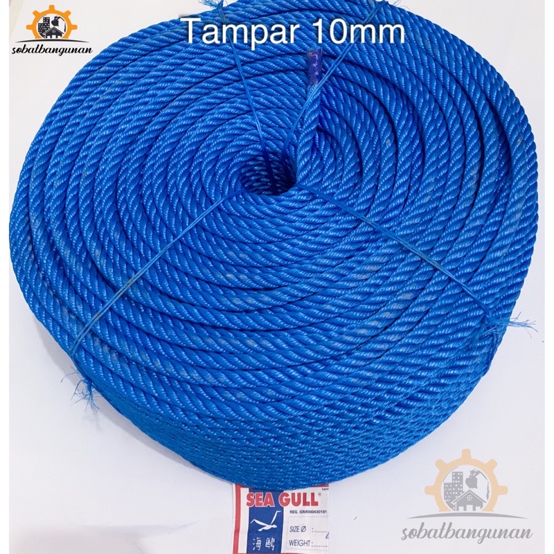 Jual ECER 1 Meter TALI TAMPAR PLASTIK 10MM SEAGULL (HARGA PER 1 METER) / TALI TAMBANG PLASTIK ...
