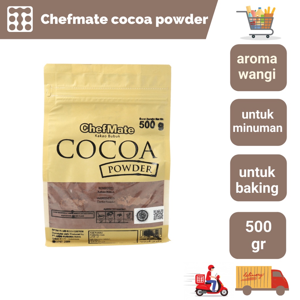 Jual Chefmate Cocoa Powder 500 Gram / Cokelat Bubuk | Shopee Indonesia