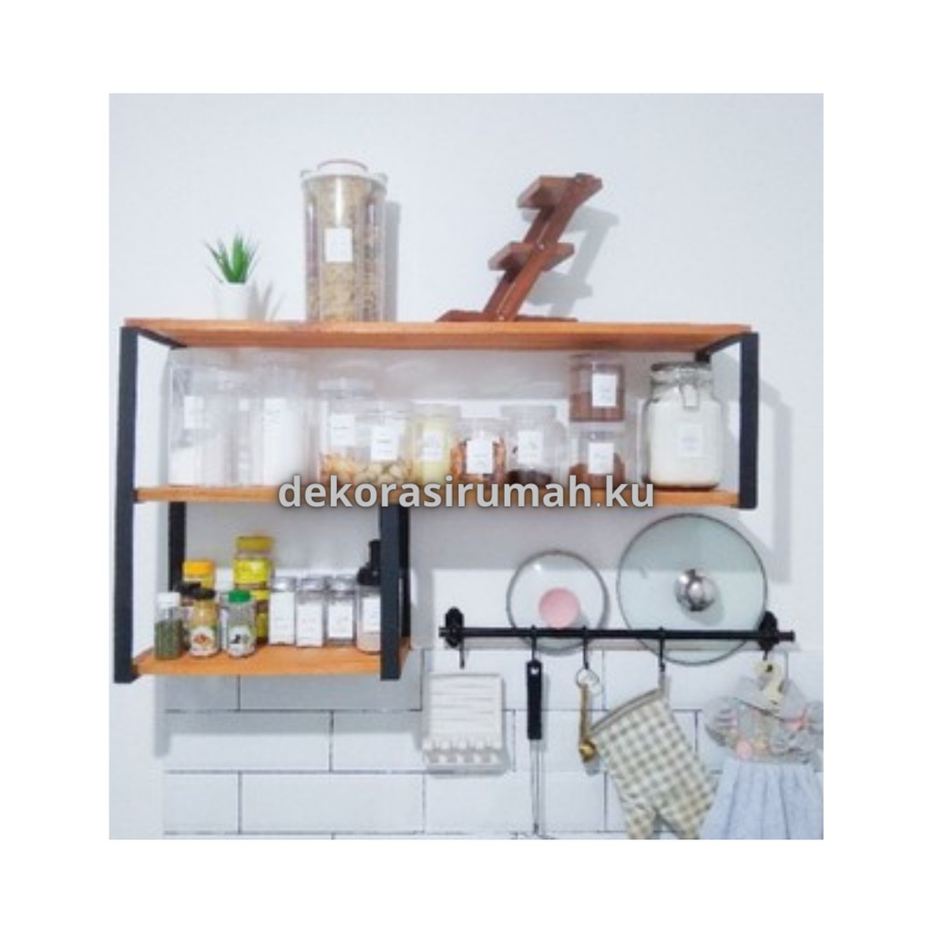 Jual Rak Dapur Rak Bumbu Kitchen Set Rak Hiasan Dinding Rak Tempel ...