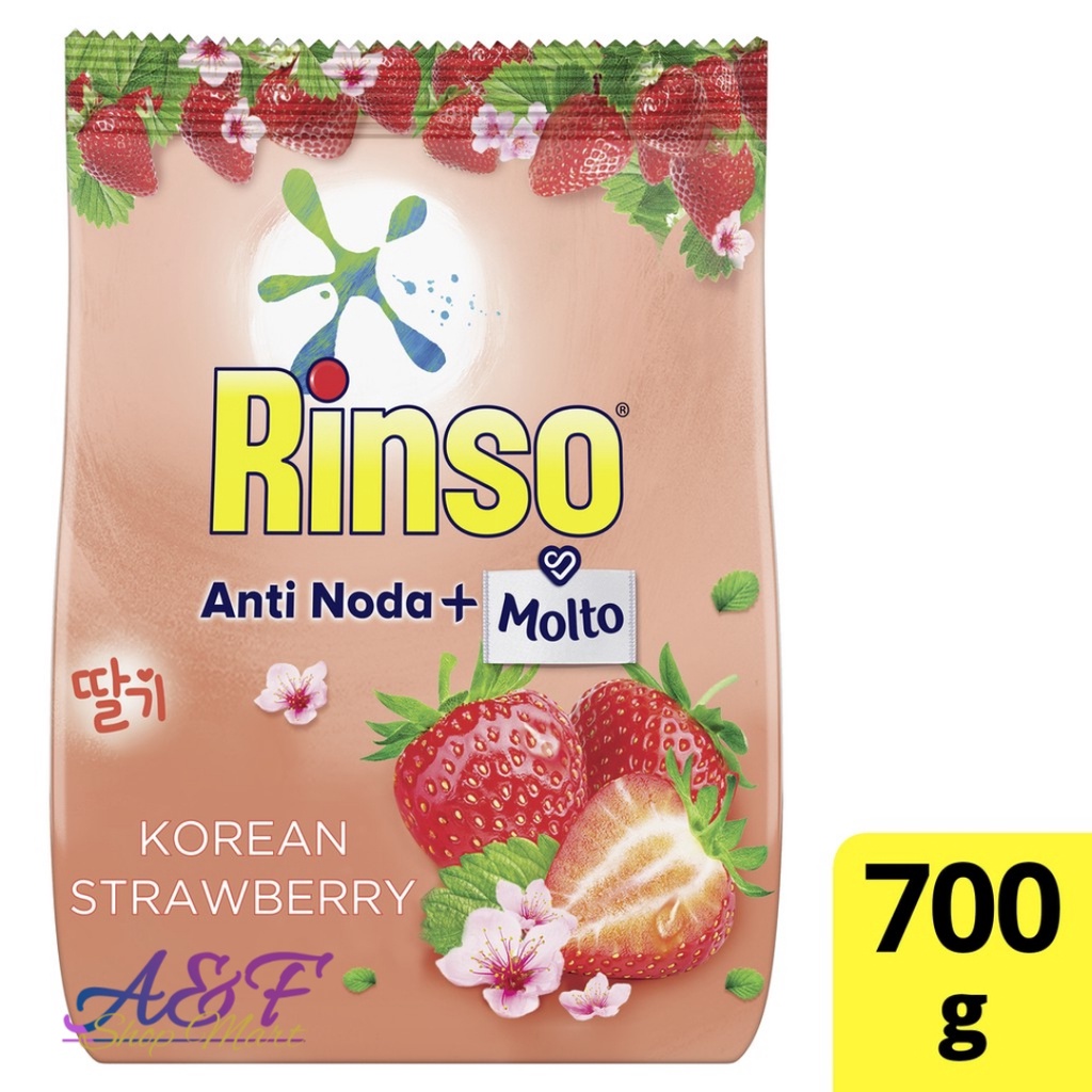 Jual Rinso Molto Korean Strawberry 700 gr - Detergen Bubuk | Shopee ...