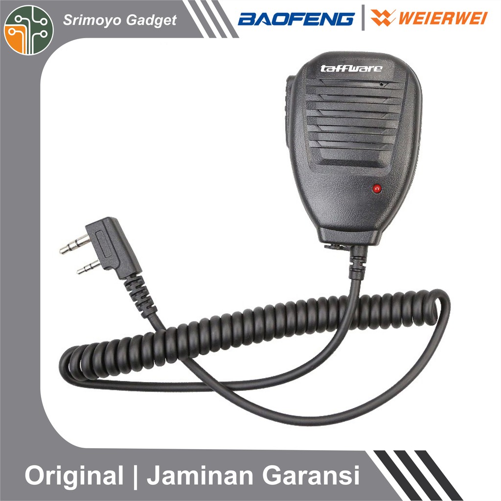 Jual Ekstra Mic HT Baofeng - Mikrofon Eksternal Weierwei - Speaker HT ...