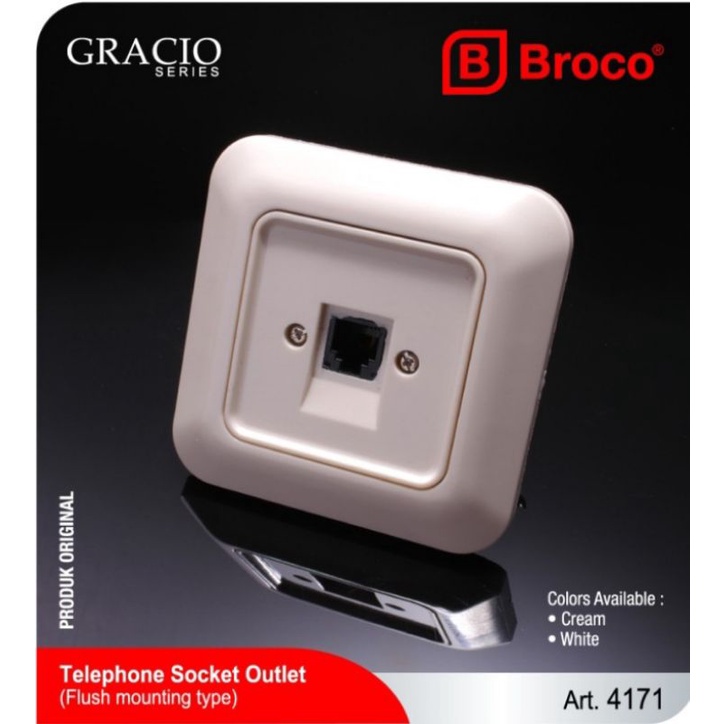 Jual Broco telepon socket cream | Shopee Indonesia