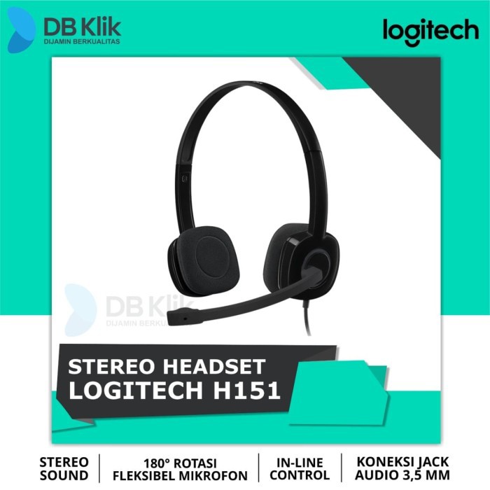 Jual Headset Logitech H151 | | Shopee Indonesia