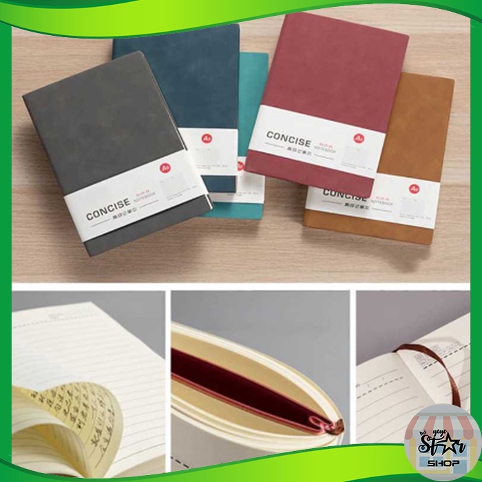 Jual Notebook Cover PU Leather Size A6 Buku Saku Buku Catatan Buku ...
