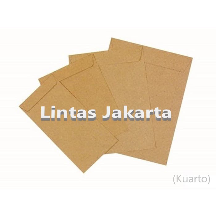 Jual Amplop Coklat Ukuran Quarto / Kuarto ( Isi 100 lembar ) | Shopee ...