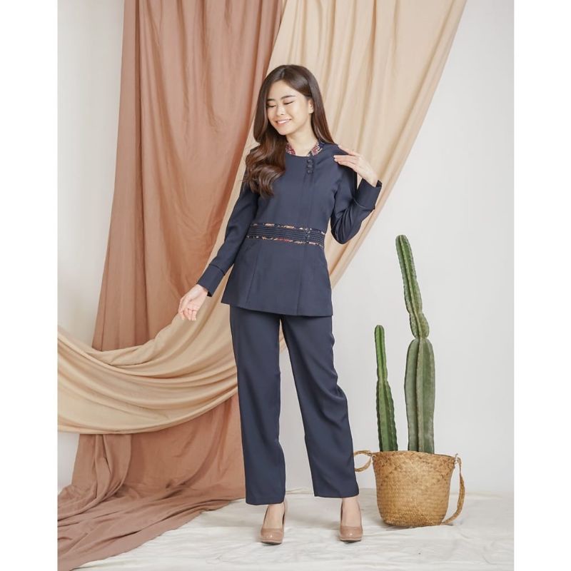 Jual Seragam Guru Pemda Jas PDH Set Celana Jas kombinasi warna dongker ...