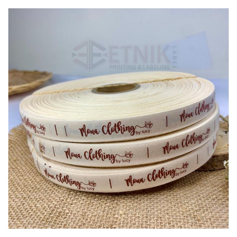 Jual pita katun lembut katun halus label katun halus label baju label ...
