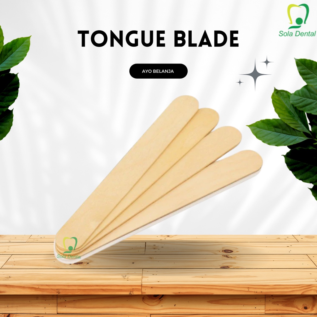Jual Tong Spatel Kayu / Tongue Blade / Spatula Lidah Dental 1Pcs ...