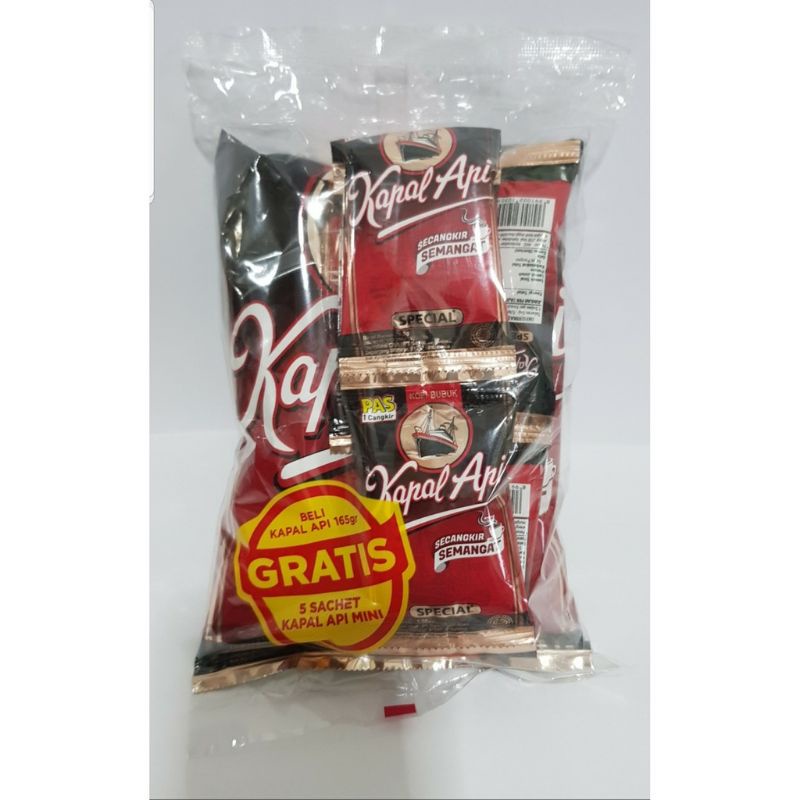 Jual Kopi Kapal Api Special Mix 165gr (Bonus 5 Sachet Mini) | Shopee ...