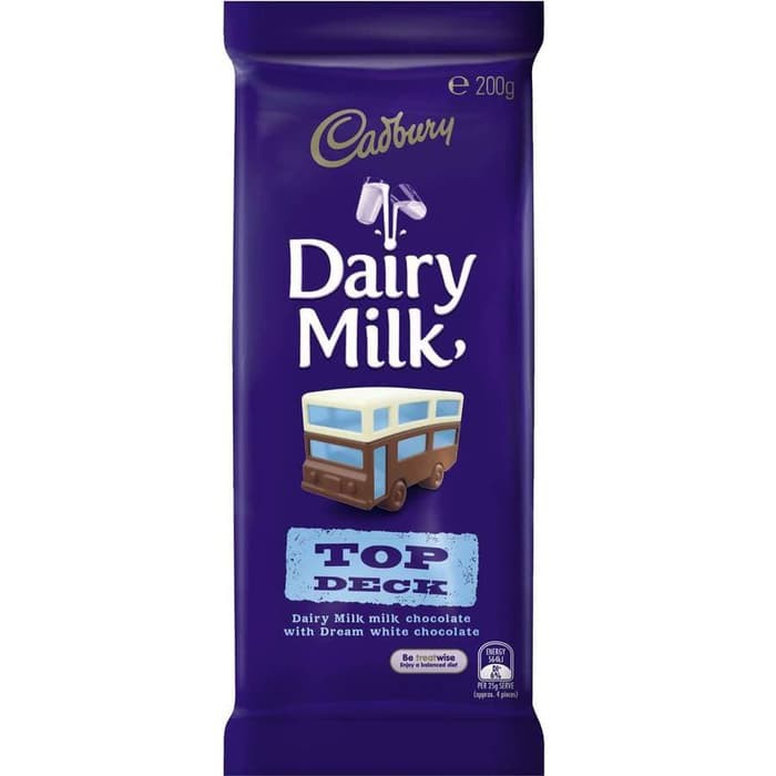 Jual #HANDCARRY Cadbury Dairy Milk Top Deck 200g - UFOHCR1597 | Shopee ...